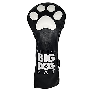 Let The Big Dog Eat (Black) Embroidered Headcover - Driver