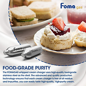 FOMAGAS Whipped Cream Chargers, 25 Pack