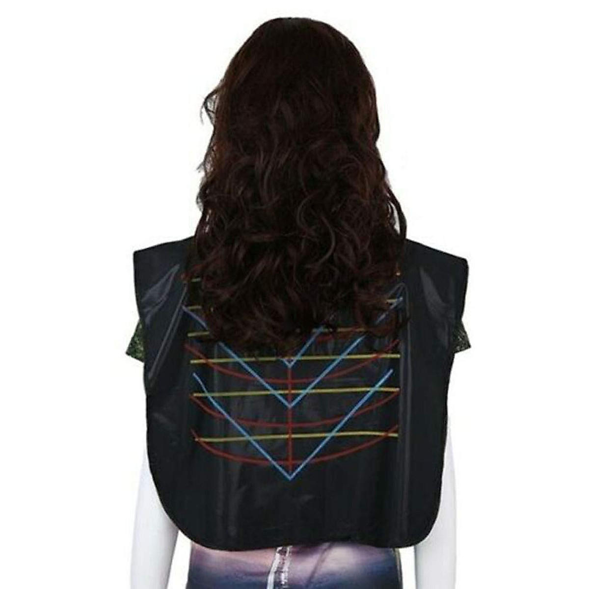 Professional Salon Cape Waterproof Hair Styling Hair Cutting Collar Stylist Magnetic Cover Hairdressing Shampoo Hair Dye Shawl Barber Shop Essentials (Black)