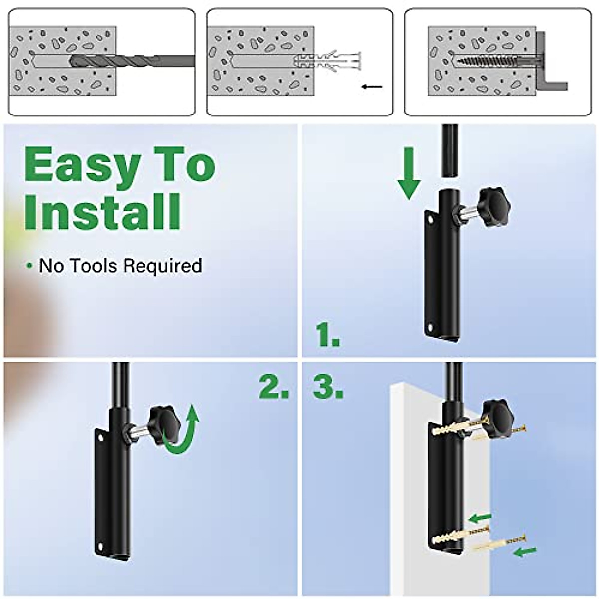 Ointo Garden Heavy Duty Deck Hook, Single Piece Solid Rod, Adjustable-360 Degree Rotary,Wall Hanging, for Bird Feeders, Planters, Suet Baskets, Lanterns, Wind Chimes, Potted Plants & More!