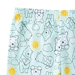 Disney Winnie the Pooh Baby Short Sleeve Bodysuit with Bib and Pants 3 Pack Set