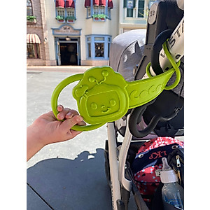 Tagalong Cocomelon Stroller Accessory for Child Safety | Toddler Must Have to Keep Kids Close | Toddler Travel Accessory - Links to Strollers, Backpacks, Shopping Carts - Disney Trip Essential