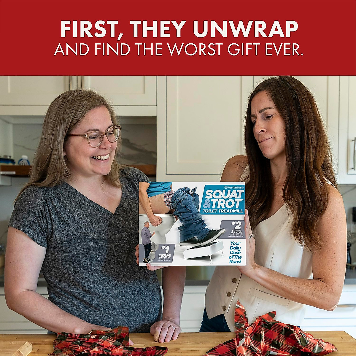 Prank Pack, Squat & Trat Prank Gift Box Prank Gift Box, Wrap Your Real Present in a Funny Authentic Prank-O Gag Present Box | Novelty Gifting Box for Pranksters