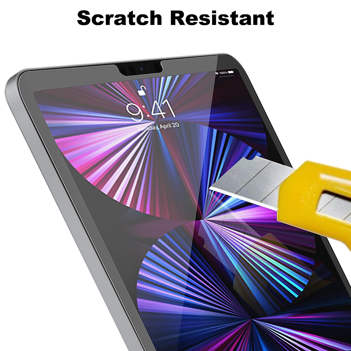 SMAPP [2+2 Pack] Tempered Glass Screen Protector Compatible with iPad Pro 11 inch 2020/2021 2nd/3rd Generation with Camera Lens Protector, HD Clear Easy Installation Apple Pencil/Face ID Compatible