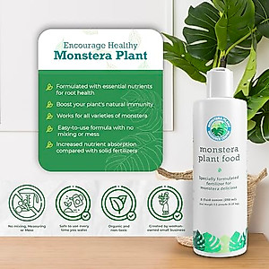 Houseplant Resource Center Monstera Plant Food - Liquid Fertilizer (NPK 5-2-3) for Indoor Plants, Strong Roots - Ideal for Monstera, Pothos, Snake Plant - Indoor Potted Plants - 8oz