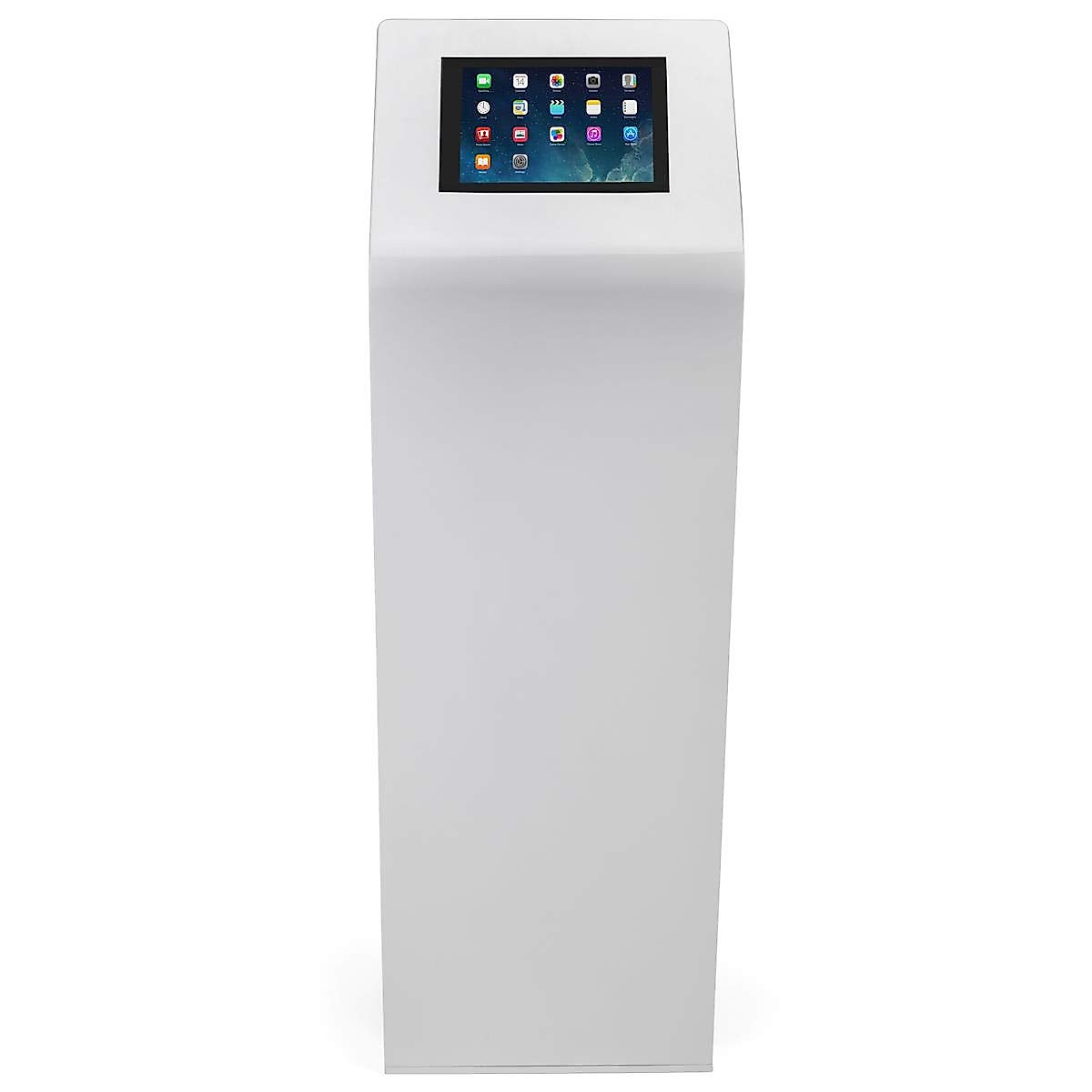 Displays2go 12.9 Inch Tablet Kiosk Stands with Locking Enclosure – (IPGRAND12WH)