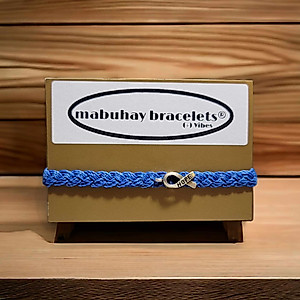 Colon Cancer Awareness Bracelet | In Support of Loved Ones Battling Cancer | Fund Raising | Gift for her | Gift for him | Braided.