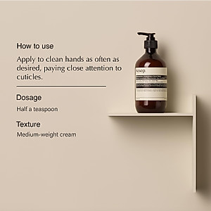 Aesop Resurrection Duet - Hand Wash + Hand Balm - Cleanse, Nourish and Soften Hands - 16.9 oz + 16.5 oz