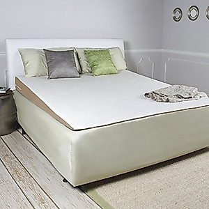 Avana Inclined Memory Foam Mattress Topper Wedge Pillow with Cooling Tencel Cover, King-Size