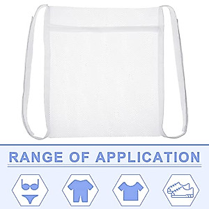 Honeycomb Shoe Dryer Bag with Zipper, White Dryer Door Shoe Net Laundry Bags Mesh Wash Bags Shoe Bag for Washing Machine Sneaker Clothing 13.8 x 15.8 Inch(3 Pieces)