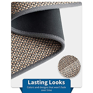 COCOER 2 PCS Kitchen-Rugs Washable, Non-Slip Kitchen-Mat for Floor, Absorbent Neutral Kitchen Rugs and Mats in Front of The Sink