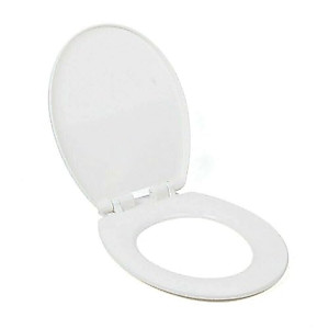 UYSB Toilet Seat Heavy Duty Round Front Soft Close Toilet Seat Cover Easy Clean Toilet seats Bathroom accessories Toilet seat Toilet seat cover Home improvement Toilet seat risers
