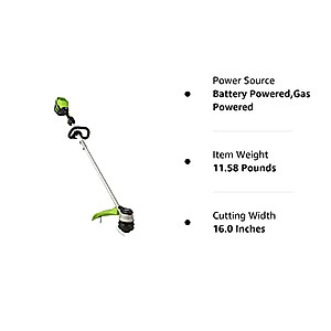 Greenworks Pro Bare Tool 60-Volt Max Lithium Ion 16-Inch GEN2 Straight Brushless Cordless Electric String Trimmer; Battery and Charger Not Included