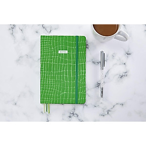 Southworth Medium Case Bound Journal, 5.5" x 8.25", Alligator/Crocodile Texture, Premium 28 lb/105 gsm Paper, 160 Lined Sheets (91072)