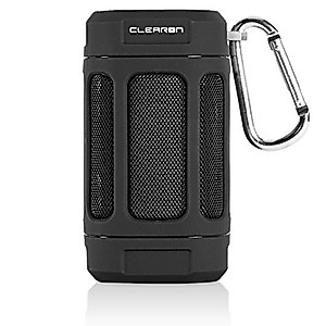 Clearon Portable Bluetooth 5.0 Speaker Wireless Waterproof Speaker with Bike Mount & Remote – Premium Sound Quality & Loud 8W Mini Speaker – 15 Hours of Playtime & 100 ft Range (Black)