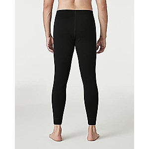 LAPASA Men's 100% Merino Wool Underwear Base Layer Lightweight Thermal Pants Activewear Long John Bottom Warm Soft Winter M30 Medium Black