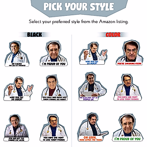 12 Pack Dr Now Magnets, Funny Dr. Nowzaradan Fridge Magnet - 3" × 3" Strong Magnets, Black Text, Motivational Diet Helper - Cute Fun Magnetic Accessories for Refrigerator & Car