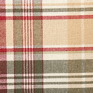 DII Give Thanks Plaid Fall Table Decor, Autumn & Thanksgiving Tabletop Linens, 14x72 Table Runner