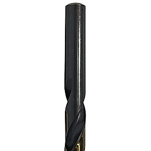 Drill America - KFD15J-SET 15 Piece Heavy Duty High Speed Steel Drill Bit Set with Black and Gold Finish, KFD Series