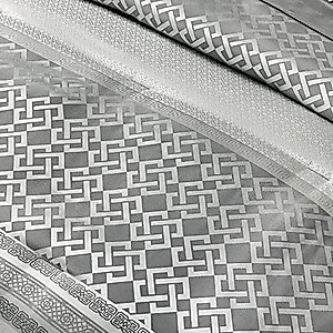 Bedsure Queen Size Bedding Set - 7 Pieces Hotel Style Queen Bed in a Bag Comforter Set with Sheets, Soft Textured Queen Bedding Comforter Set, Luxurious Grey Bedding Set