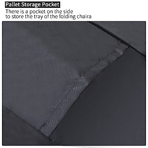 YUJHON Zero Gravity Chair Cover, 420D Outdoor Folding Chair Cover Waterproof Dustproof and UV Resistant, Folding Recliner Chair Cover Folding Lawn Chair Cover 29.5" W x 10" D x 39.7" H（2PC）