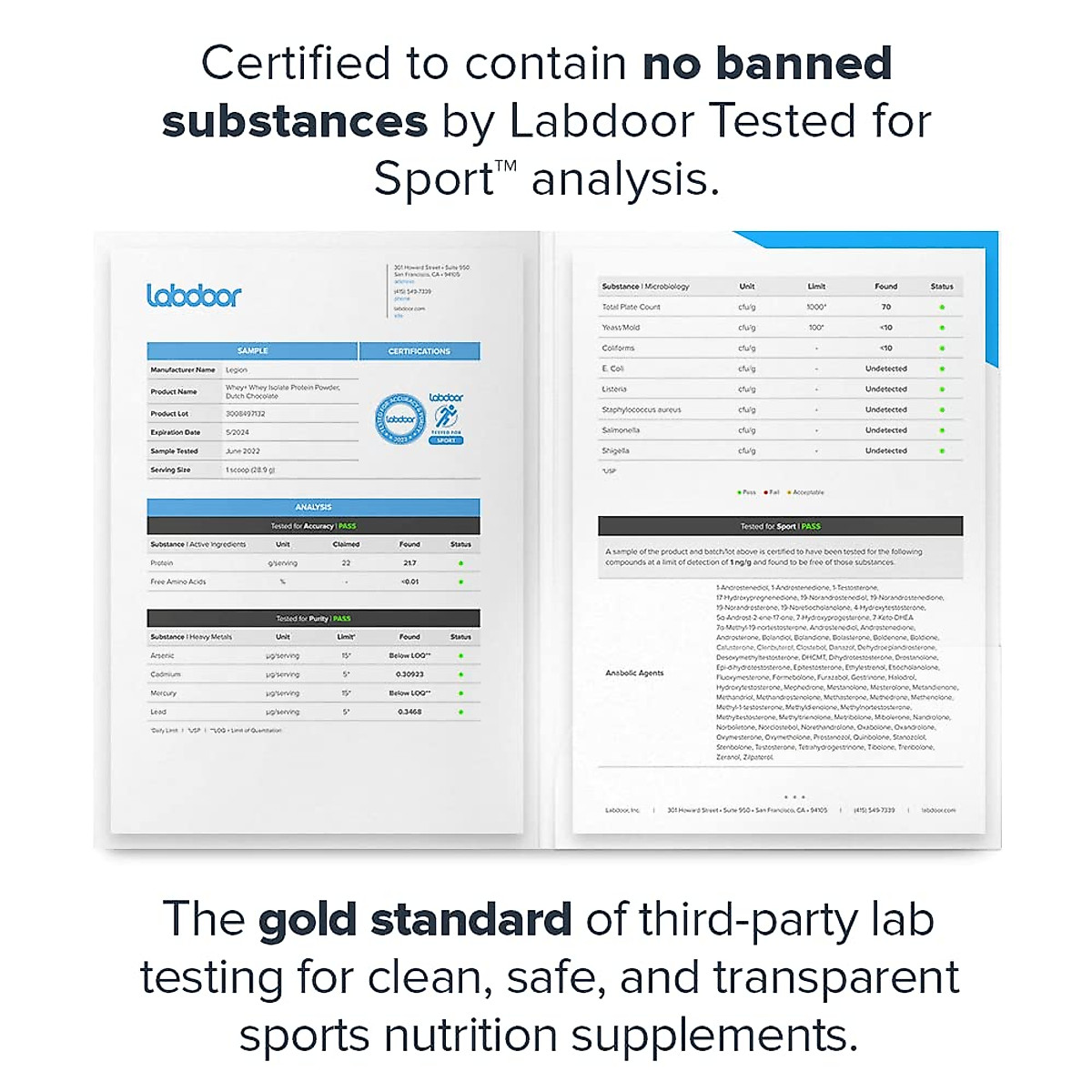 Legion Whey+ Whey Isolate Protein Powder from Grass Fed Cows, 5lbs, Vanilla