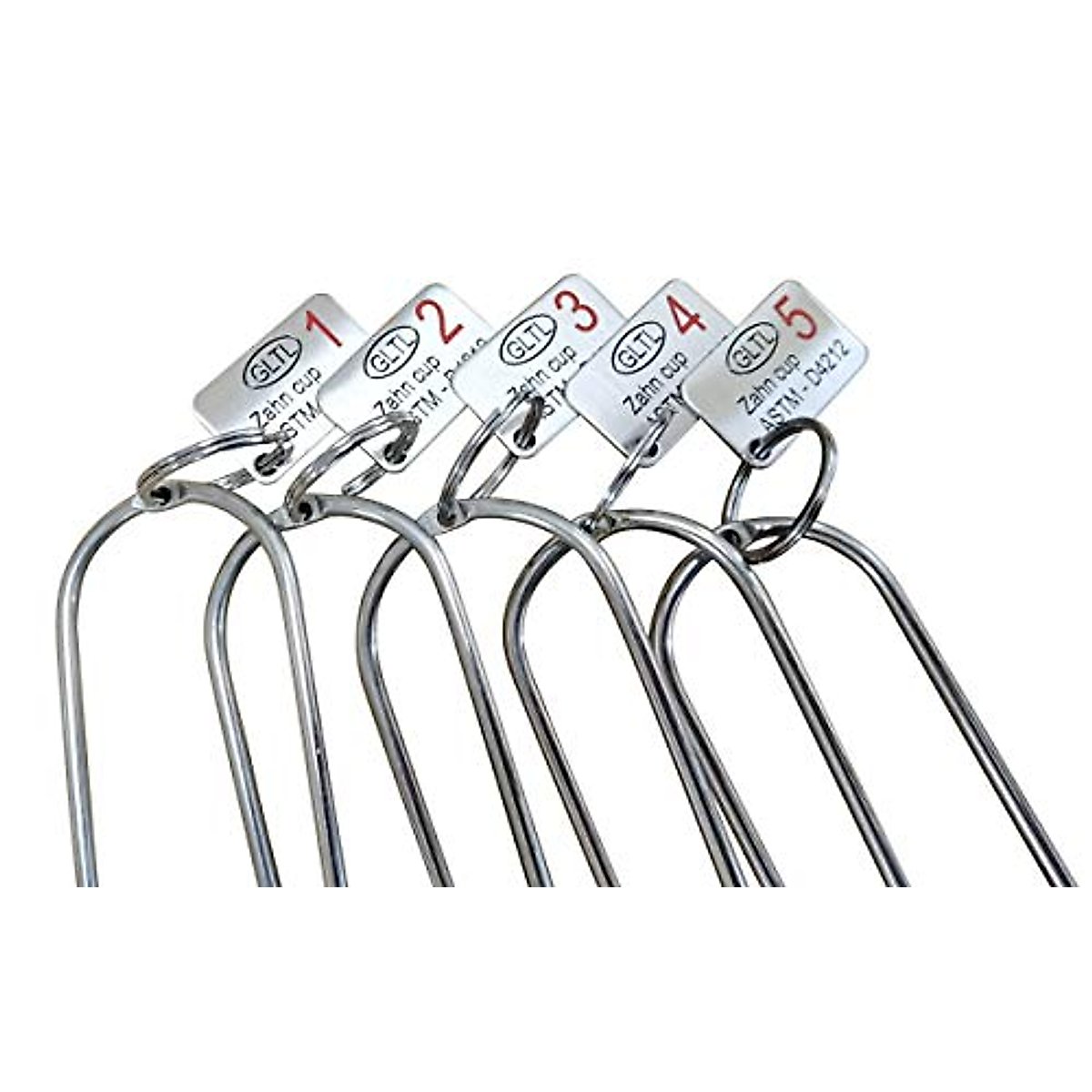GLTL Zahn Immersion Viscosity Cup Viscometer 44ml Cup Volume (1#/2#/3#/4#/5#) for Test The Viscosity of Newtonian or Approximate Newtonian Liquid (1#+2#+3#+4#+5#)