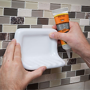 Gorilla Heavy Duty Construction Adhesive, 2.5 Ounce Squeeze Tube, White, (Pack of 2)