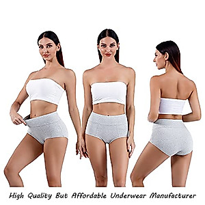 Honzadar Womens High Waist Underwear,Tummy Control briefs,Postpartum Panties,Full Coverage(Regular & Plus Size)