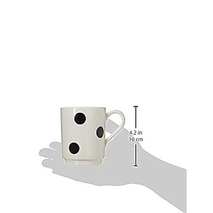 Kate Spade New York Deco Dot Mug, 0.75 LB, White