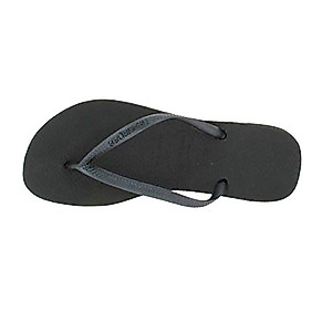 Havaianas Slim Women's Slippers, Black,7/8 US Women