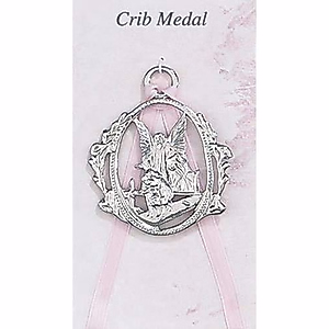 McVan Inc. Guardian Angel Crib Medal Pink - Décor Gift Religious PW6-P-MCVAN