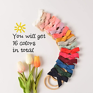 Prohouse 16PCS Baby Nylon Headbands Hairbands Hair Bow Elastics for Baby Girls Newborn Infant Toddlers Kids