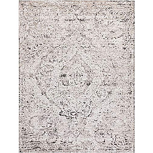 Unique Loom Portland Collection Area Rug - Astoria (9' x 12' Rectangle, Beige/ Gray)