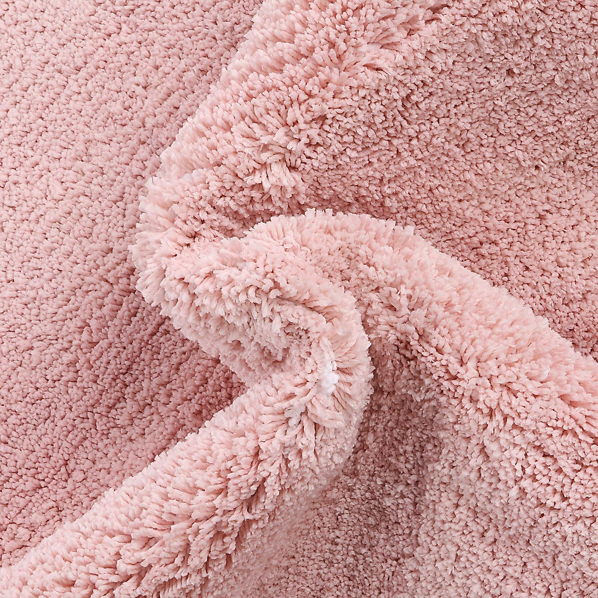 Lahome ABC Pink Round Rug for Girls Bedroom - 3ft Washable Small Classroom Rug Non Slip Alphabet Rug, Circle Nursery Rug for Kids Room, Cute Furry Plush Shaggy Crawling Play Mat for Children Toddlers