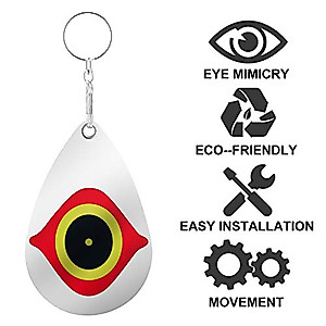 Bird Scare Device, Hanging Reflector Board to Scare Bird Away, Reflective Owl Scarecrow Keep Bird Away from Garden, Patio, Windows, Balcony, Orchard