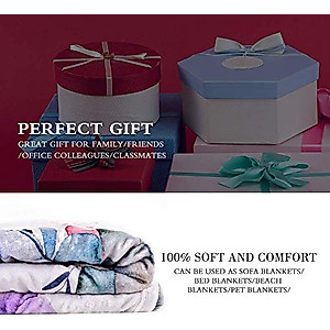 QH 58 x 80 Inch Llama Pattern Super Soft Throw Blanket for Bed Couch Sofa Lightweight Travelling Camping Throw Size for Kids Adult All Season