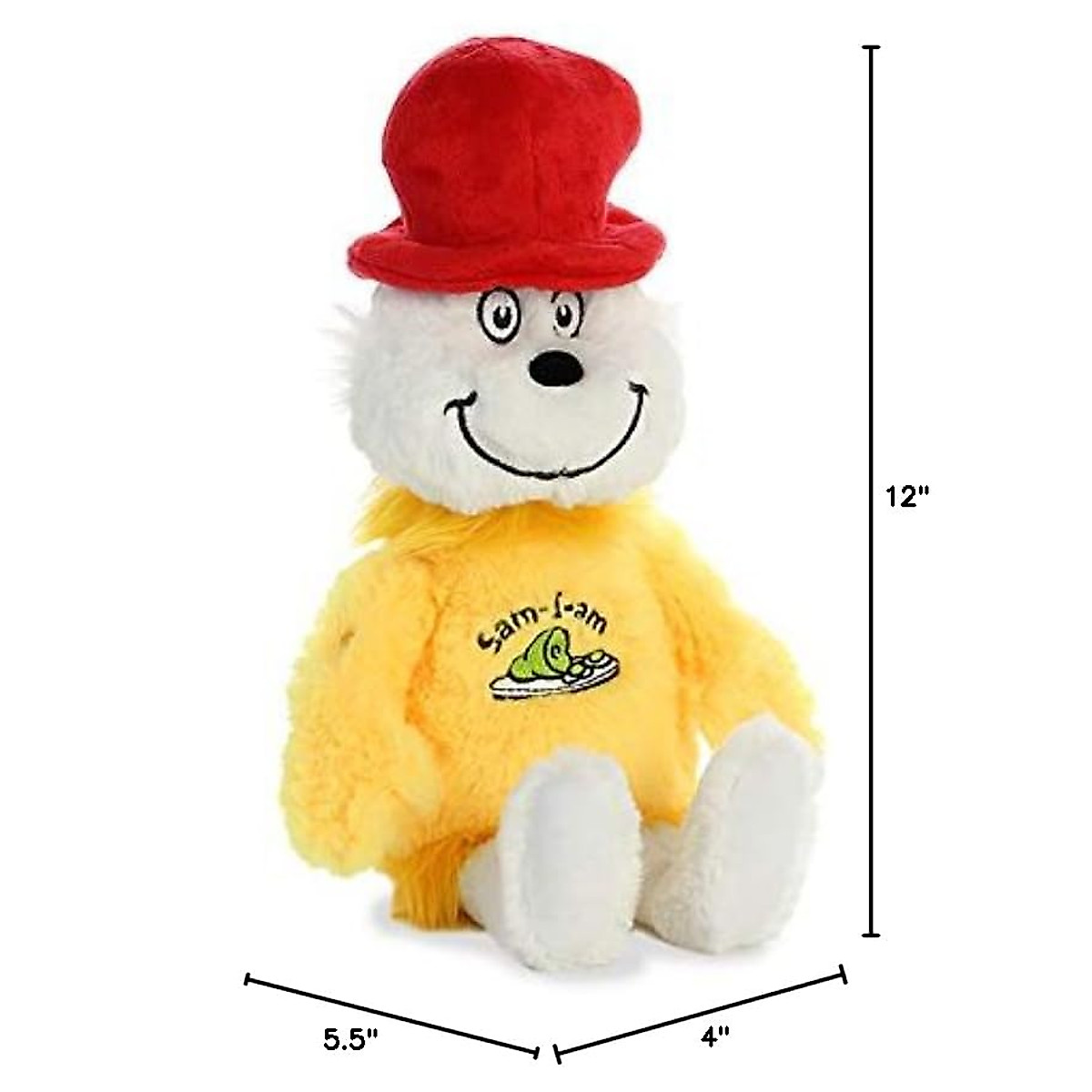 Aurora® Whimsical Dr. Seuss™ Sam I Am Stuffed Animal - Magical Storytelling - Officially Licensed - Multicolor 12 Inches