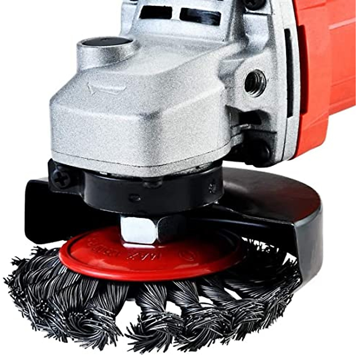 WENORA 8 Pack 4 Inch Wire Wheels for Angle Grinder, Wire Brush Wheel for 4 1/2 Angle Grinder, Twist Knotted Carbon Steel Angle Grinder Wire Wheel with 5/8" Thread Arbor