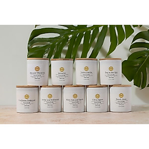 Natural Scented Hand-Poured Soy Candle | Aromatherapy Scents for Home | Elegant Gift for Men & Women | Non-Toxic Highly Fragranced | 8oz Jar Candle | Beach Linen