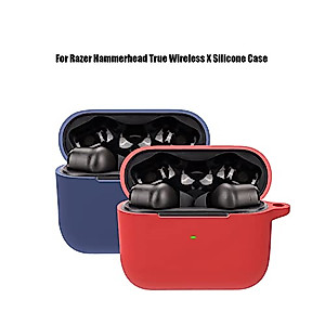 chengzui Protective Cover Case for Razer-Hammerhead True Wireless Stereo X Lightweight Shockproof Impact-Resistant Waterproof Earphone Sleeve