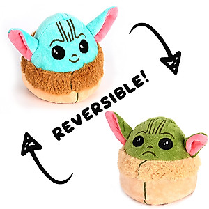 Baby Yoda Plush Reversible Plushie The Child Mandalorian Double Sided Flip Reversed Stuffed Animal Toy Kid Figure Reversable Plushies Teddy Bear Kids Gifts Toys 6 inch Best Gift 2024