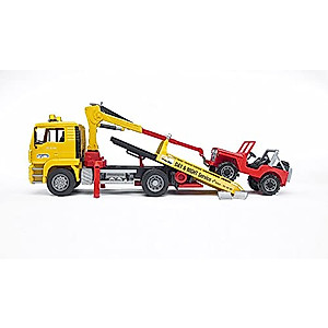 Bruder 02750 Man TGA Tow Truck with Cross Country Vehicle