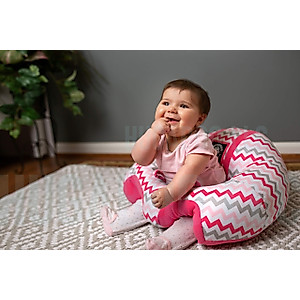 The Original Hugaboo Infant Sitting Chair - Pink Chevron