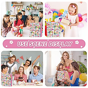 OFIHANLY 12.5" Medium Happy Birthday Gift Bag with Handles for Women,Paper Gift Bags for Her,Girls Kids Baby Shower Pink Paper Bag with Tissue Paper,1Pcs