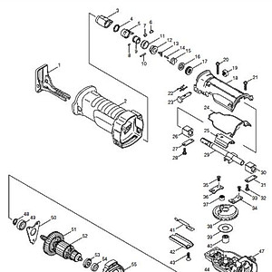 KIMGU Blade Clamp Set 195929-4 310285-3-A for Makita JR3050T JR3060T DJR182 BJR181 XRJ02 JR3070CT Reciprocating Saw DRIVING SLEEVE PROTECTOR GUIDE SLEEV