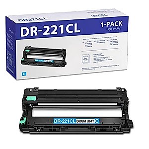 DR221CL DR 221CL Cyan Drum Unit Compatible Replacement for Brother DR-221CL HL-3140CW 3150CDN 3170CDW 3180CDW MFC-9130CW DCP-9015CDW Series Printer (DR221CL 1PK) - Toner Not Include