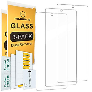 Mr.Shield [3-Pack] Designed For Samsung Galaxy Note 20 [Fingerprint Unlock Compatible] [Tempered Glass] [Japan Glass with 9H Hardness] Screen Protector with Lifetime Replacement