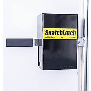 SnatchLatch — Door Lock for Heavy Duty Trailer — Anti Theft Device — for use with CAM BAR Style Latch ONLY — Utility Trailers, Locks for Trailers