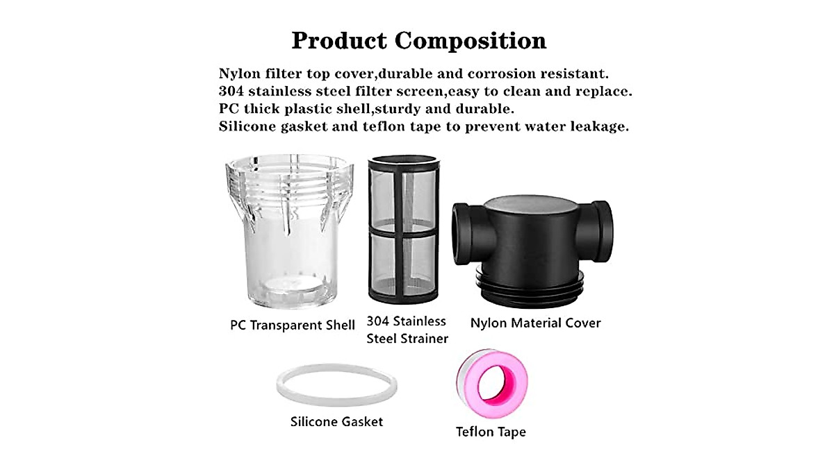 1/2-Inch Sediment Water Filter for Garden, RV & More